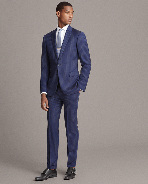 Pinstriped Wool Suit