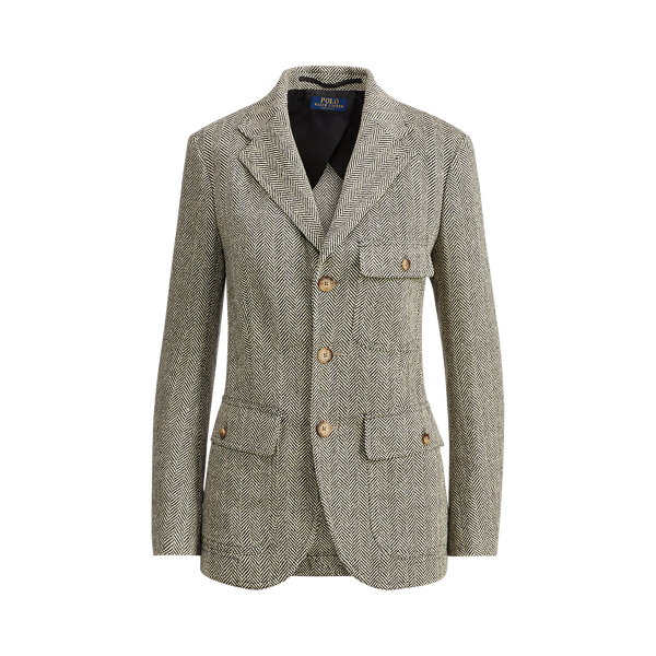Linen-Blend Herringbone Blazer for Women | Ralph Lauren® NL