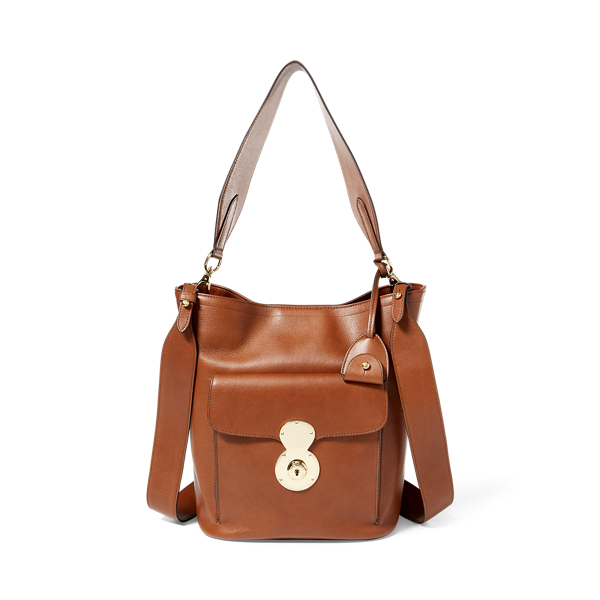 Le sac seau RL en vachette pour Women | Ralph Lauren® FR
