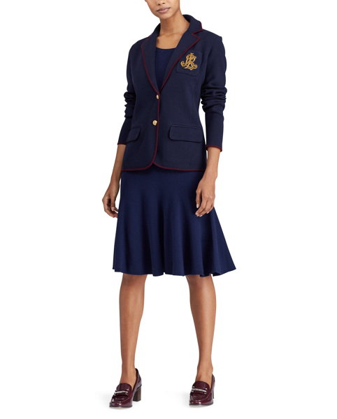 Lauren Bullion-Crest Sweater Blazer 2