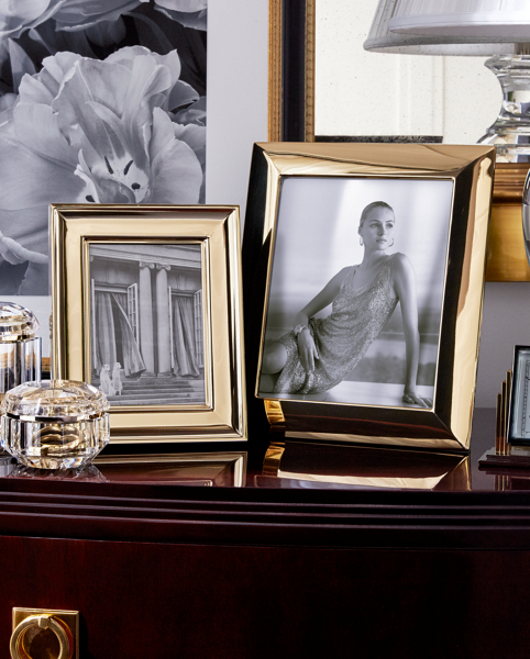 Cadres photo de luxe Ralph Lauren Home - Or, argent, cuir