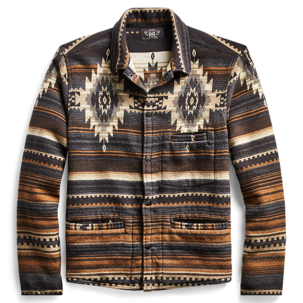 Cotton-Wool-Jacquard Overshirt for Men | Ralph Lauren® AM