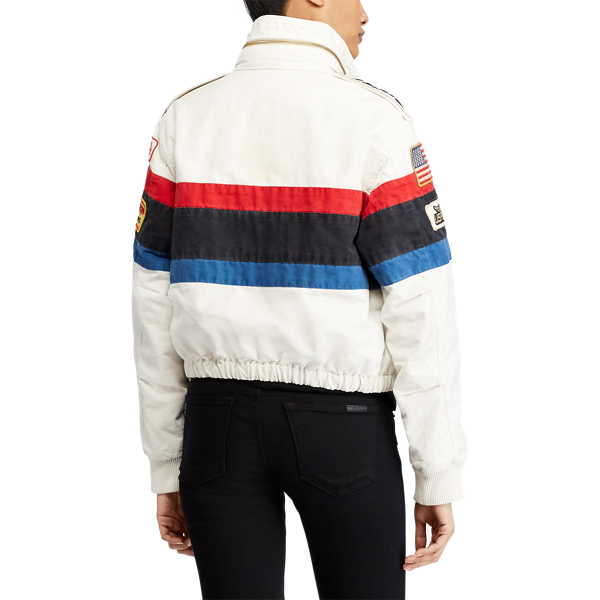 Canvas Racing Jacket for Women | Ralph Lauren® IN
