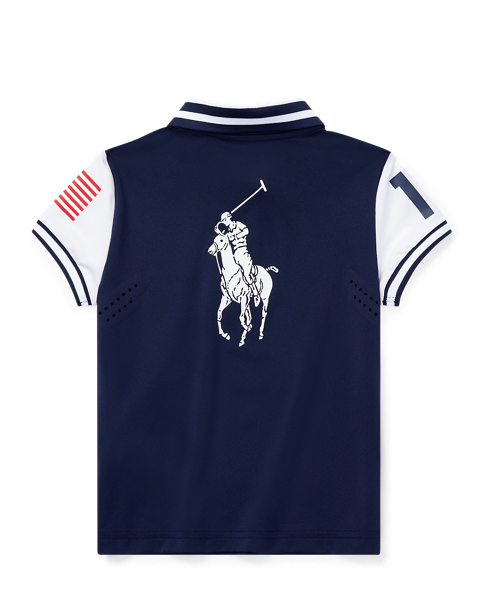 Embroidered Stretch Piqué Polo