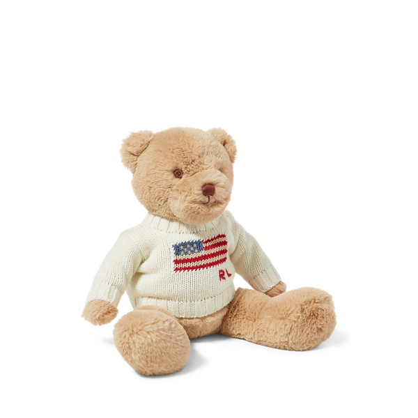 Small Flag-Sweater Polo Bear