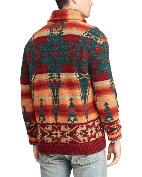 Polo Ralph Lauren Southwestern Shawl Sweater 5