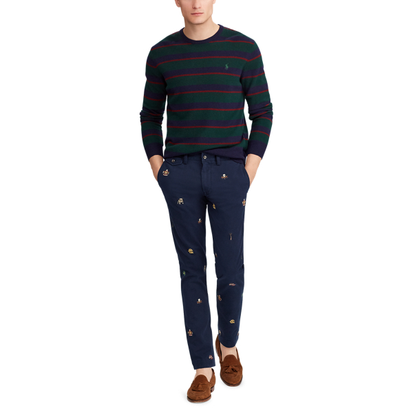 Slim Fit Embroidered Chino | Ralph Lauren UK