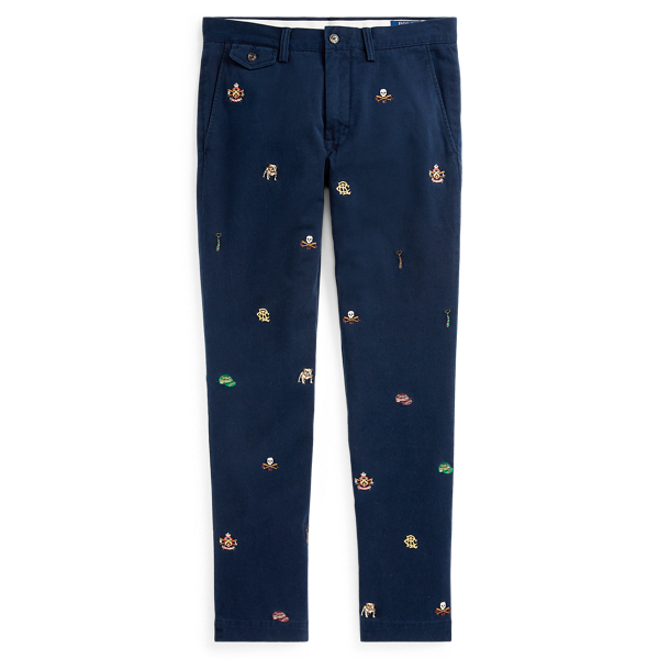 Slim Fit Embroidered Chino | Ralph Lauren UK