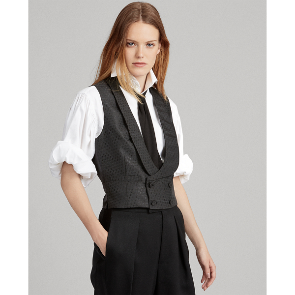 Jacquard Double-Breasted Vest for Women | Ralph Lauren® PE