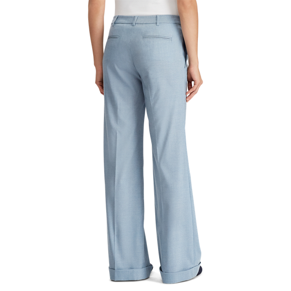 Wool Blend Wide Leg Trouser For Women Ralph Lauren® Uk