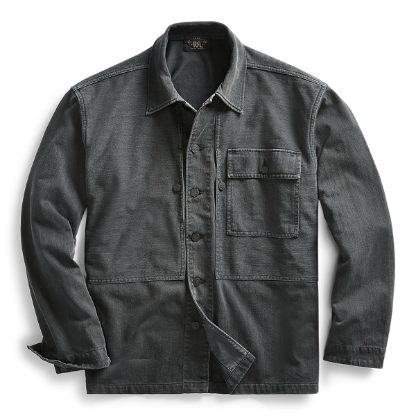 Herringbone Twill Overshirt for Men | Ralph Lauren® GI