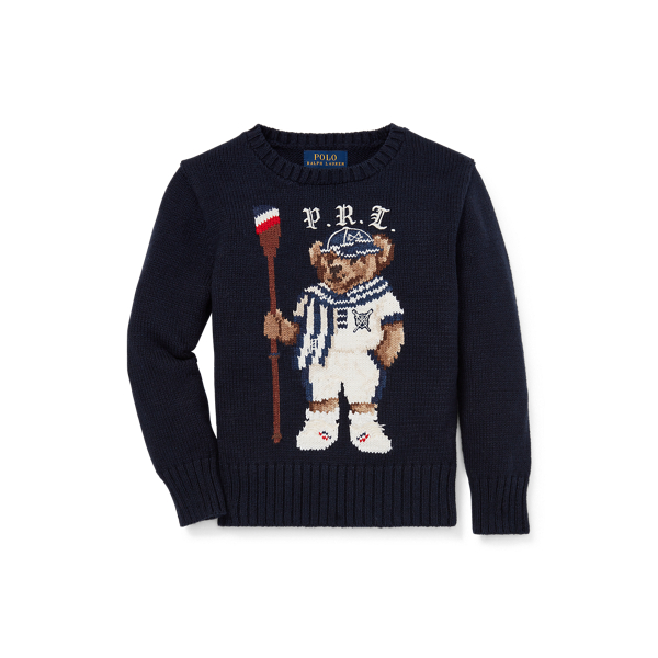 Rowing Bear Cotton Sweater