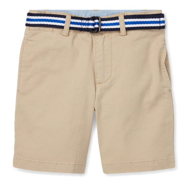 Slim Fit Belted Stretch Short