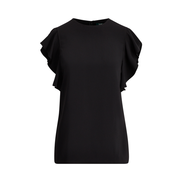 Print Georgette Flutter Top for Women | Ralph Lauren® AM