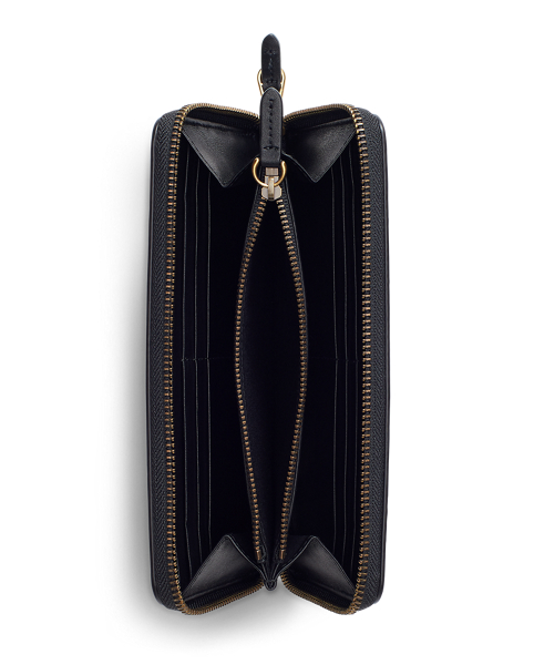 Leather Zip-Around Wallet