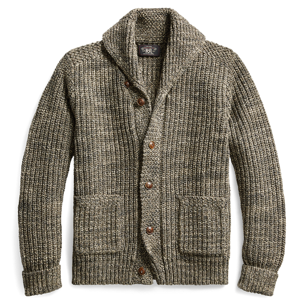 Cotton-Wool Shawl Cardigan for Men | Ralph Lauren® UK