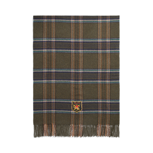 Tartan Patch Wool Scarf for Women | Ralph Lauren® UK