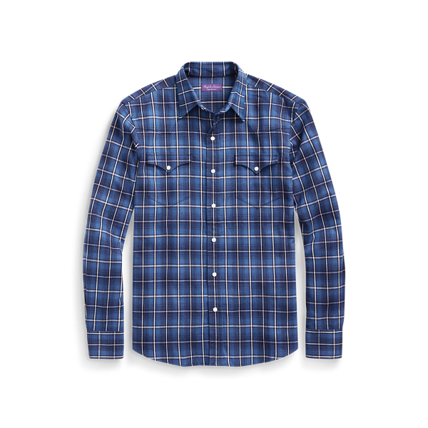 Plaid Twill Western Shirt for Men | Ralph Lauren® CL