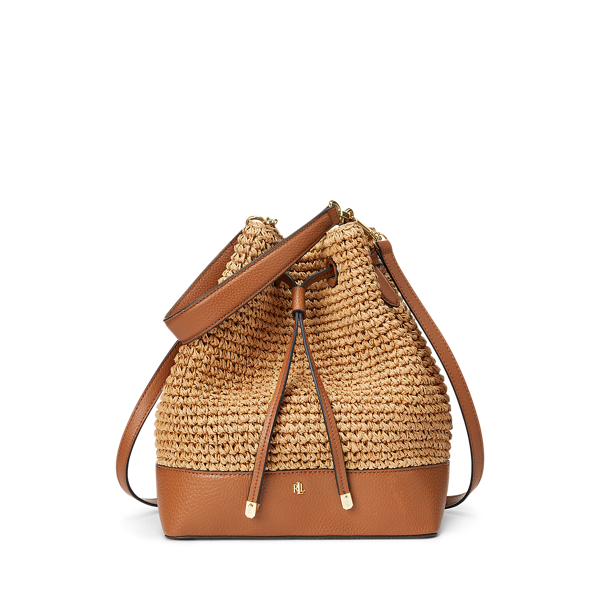 Sac seau Debby en raphia pour Women | Ralph Lauren® BE
