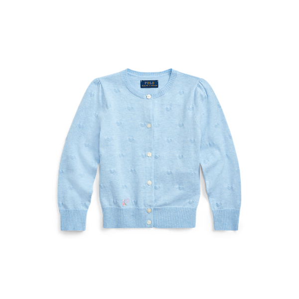 Knit-Heart Cotton Cardigan