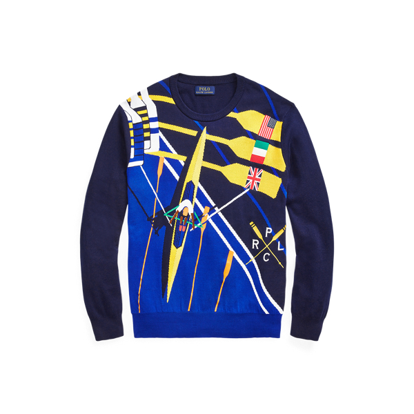 Rowing Cotton Jumper for Men | Ralph Lauren® BE
