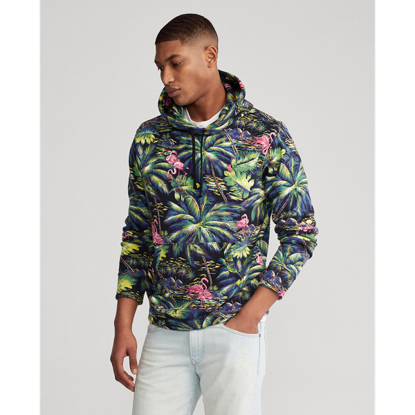 Tropical-Print Fleece Hoodie for Men | Ralph Lauren® UK
