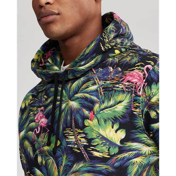Tropical-Print Fleece Hoodie for Men | Ralph Lauren® UK
