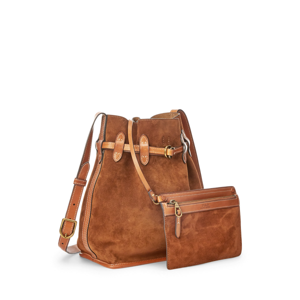 Suede Bellport Bucket Bag for Women | Ralph Lauren® AM