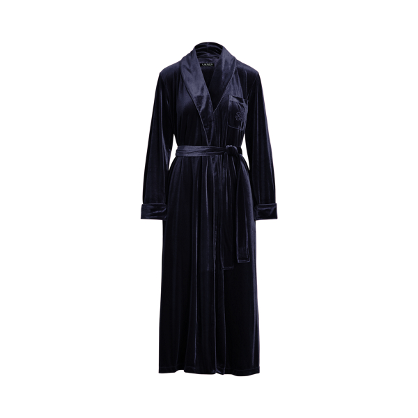 Shawl-Collar Long Velvet Robe for Women | Ralph Lauren® AM