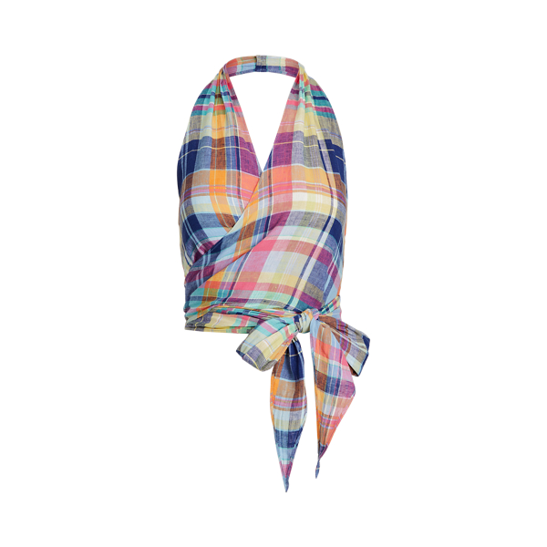 Madras Linen Halter Top for Women | Ralph Lauren® AM
