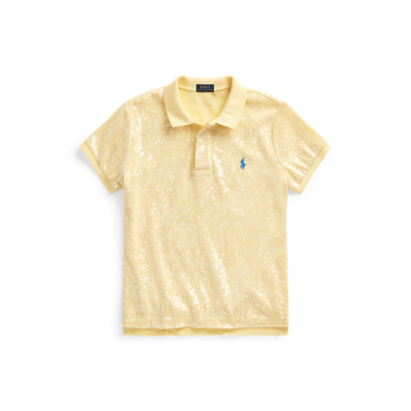 Sequined Polo Shirt Voor Women Ralph Lauren Nl