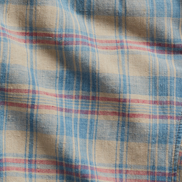 RRL Indigo Plaid Woven Sport Coat 3