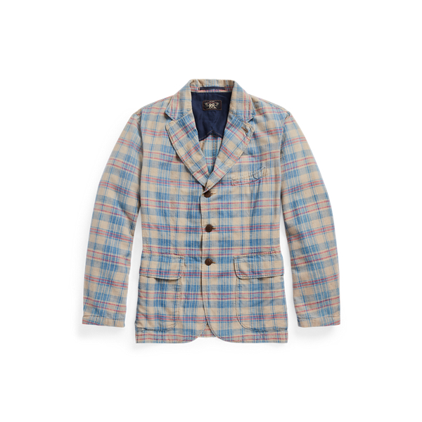 Indigo Plaid Woven Sport Coat voor Men | Ralph Lauren® NL