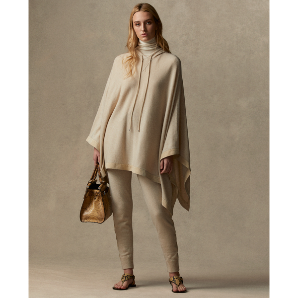 Cashmere Hooded Poncho Jumper for Women | Ralph Lauren® GI