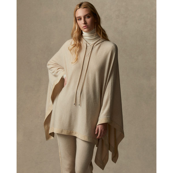 Cashmere Hooded Poncho Jumper for Women | Ralph Lauren® GI