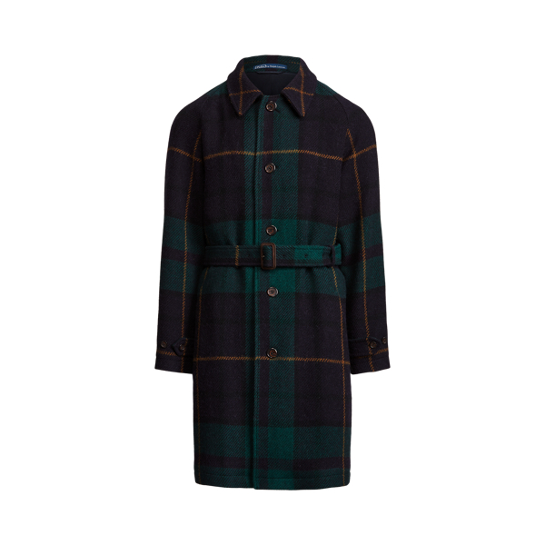 Plaid Tweed Balmacaan Coat for Men | Ralph Lauren® AM