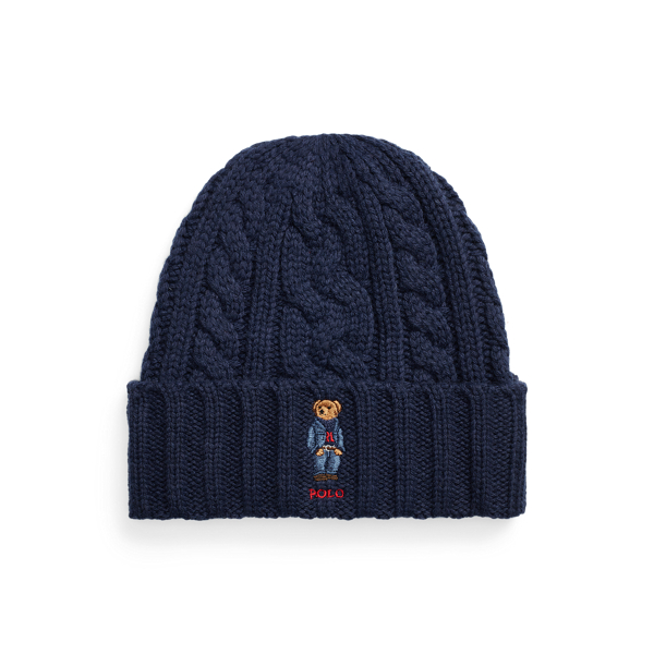 Polo Bear Cable-Knit Beanie for Men | Ralph Lauren® AM
