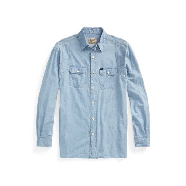 Classic Fit Indigo Chambray Shirt For Men Ralph Lauren® Nl