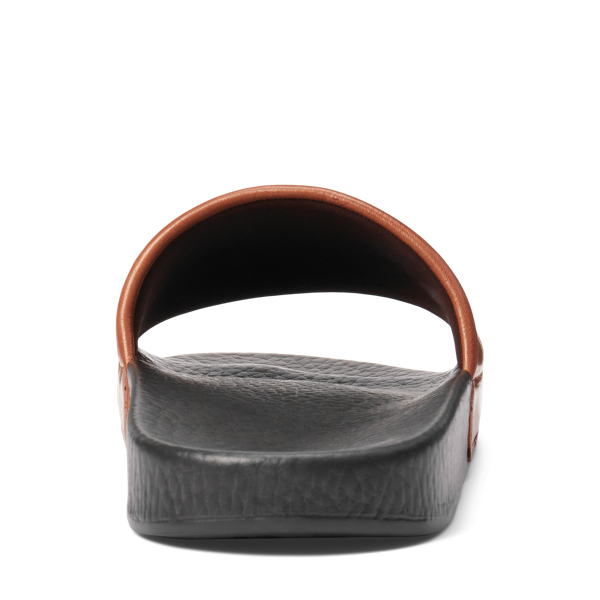 Signature Pony Leather Slide for Men | Ralph Lauren® UK