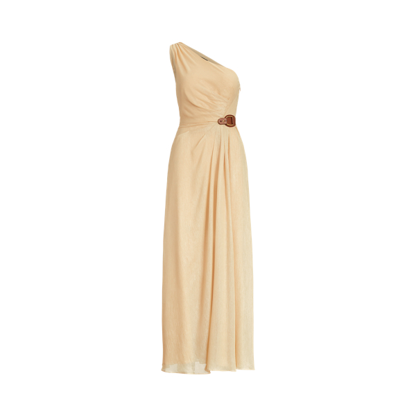 Metallic Chiffon One-Shoulder Gown for Women | Ralph Lauren® TM