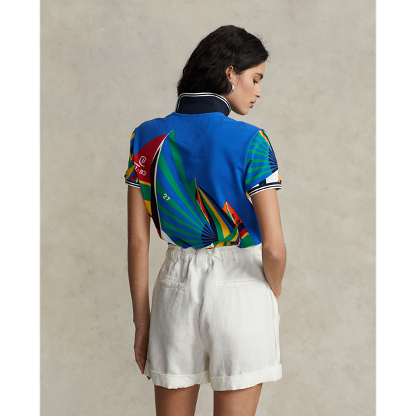 Classic Fit Graphic Polo Shirt for Women | Ralph Lauren® AM