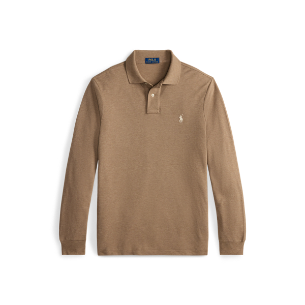 Camisa Polo em malha Custom Slim Fit para Men | Ralph Lauren® PT