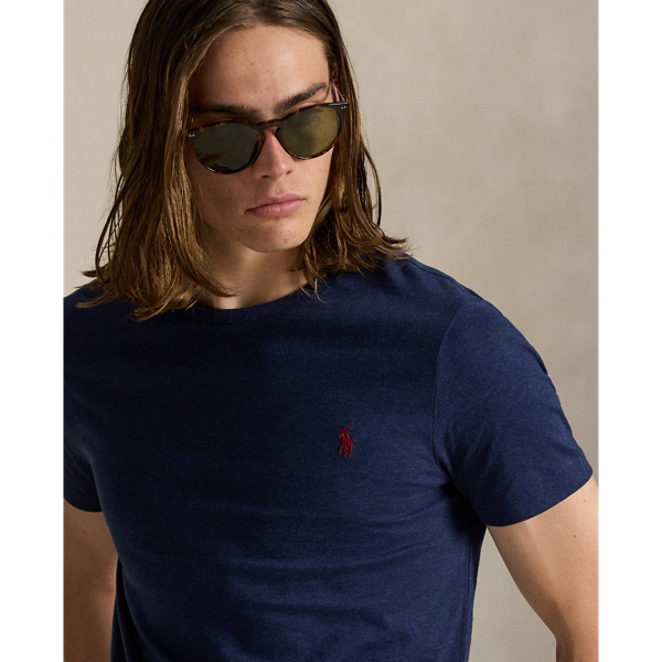 Custom Slim Fit Jersey Crewneck T-Shirt for Men | Ralph Lauren® UK