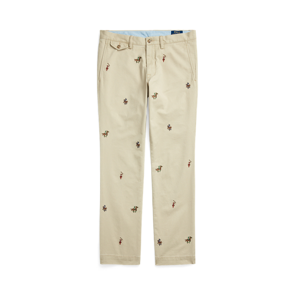 Stretch Slim Fit Embroidered Chino for Men | Ralph Lauren® NL
