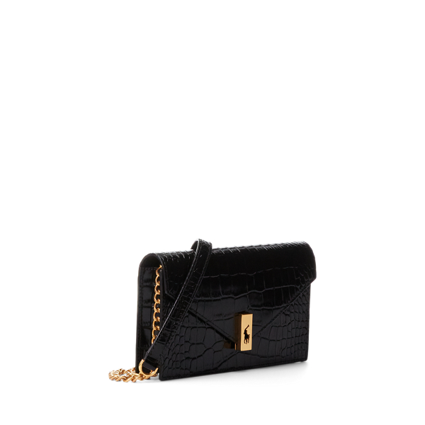 Polo ID Croc-Embossed Chain Wallet & Bag for Women | Ralph Lauren® IL