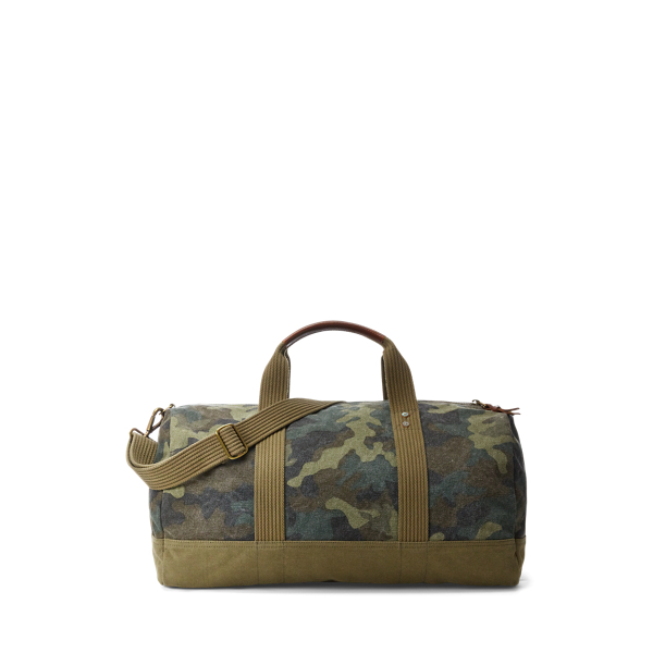 Tiger-Patch Camo Canvas Duffel for Men | Ralph Lauren® OM