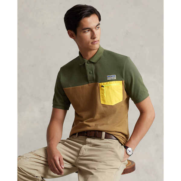 Camisa Polo em malha piqué Classic Fit para Men | Ralph Lauren® PT