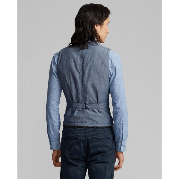 Pinstripe Herringbone Waistcoat