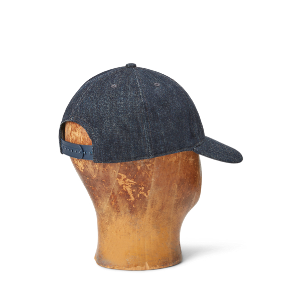 Winged-Logo Denim Ball Cap for Men | Ralph Lauren® AM