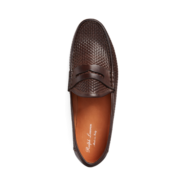 Chalmers Woven Leather Penny Loafer for Men | Ralph Lauren® UK